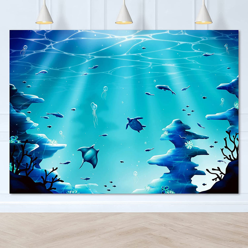 Little Mermaid Backdrop 7x5FT Under The Sea Backdrop - Ocean Underwater ...