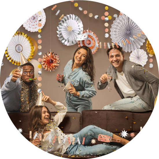 Cheerland: Paper Fan Sets For Parties and Celebrations